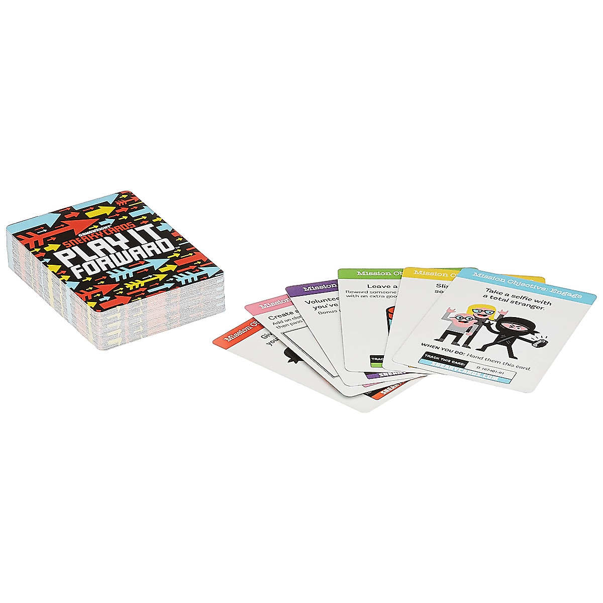 Gamewright Sneaky Cards Card Game, Multi-colored, 5"