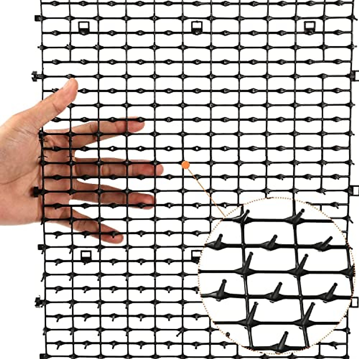 One Sight Scat Mat for Cats with Spikes, 78x11 inches, Cat Repellent Outdoor, Cat Deterrent Indoor, Dog Digging Deterrent for Garden and Fence, Cats Stopper Network