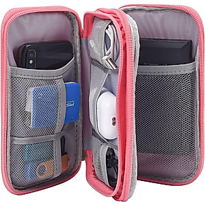 CAOODKDK Electronic Organizer Travel USB Cable Accessories Bag/Case,Waterproof for Power Bank,Charging Cords,Chargers,Mouse,Earphones Flash Driver