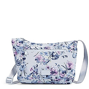 Vera Bradley Women's Recycled Lighten Up Reactive Crossbody Sling Purse, Fresh-Cut Bouquet, One Size