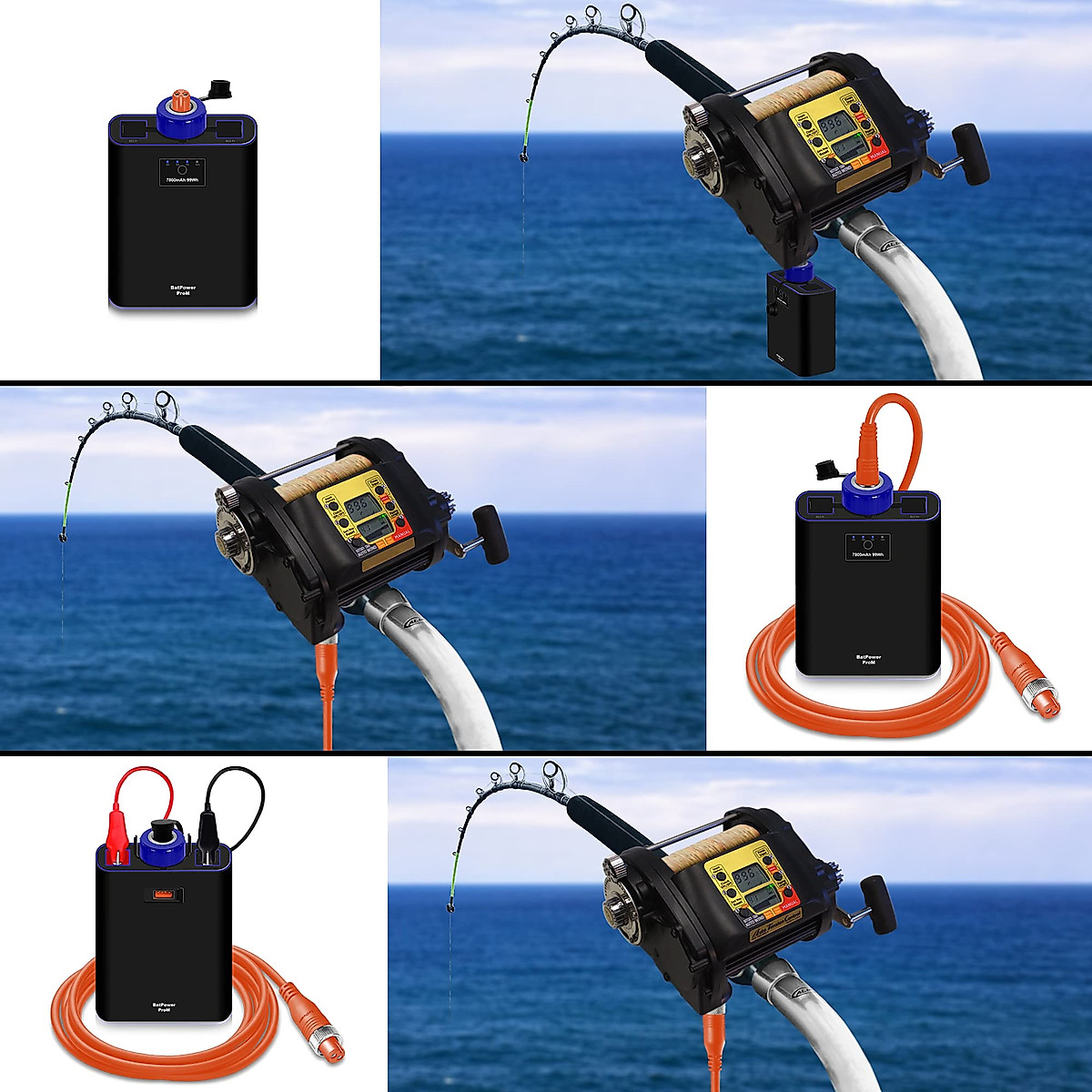 BatPower Prom 7.8Ah Electric Fishing Reel Battery Compatible for Miya Epoch Command CZ Z-20 15 10 SP HP 9 9S CAT 5 5S 3S CAC 5S 5SC 3JPC 3JP CX 4NP 6NS 6GT 8GT 9HD US 15SP Power Assist Reel Battery