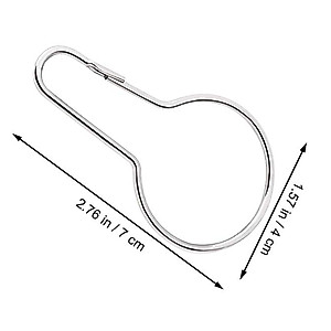 A person who loves life，Shower Curtain Ring Hook Metal Shower Ring 100pcs