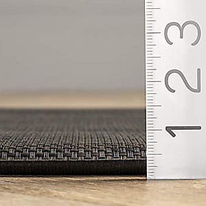 nuLOOM Casual Solid Anti Fatigue Kitchen or Laundry Room Comfort Mat, 18" x 30", Dark Brown