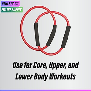 Barre Double Tube - Red Resistance Band - ATHLETX.CO