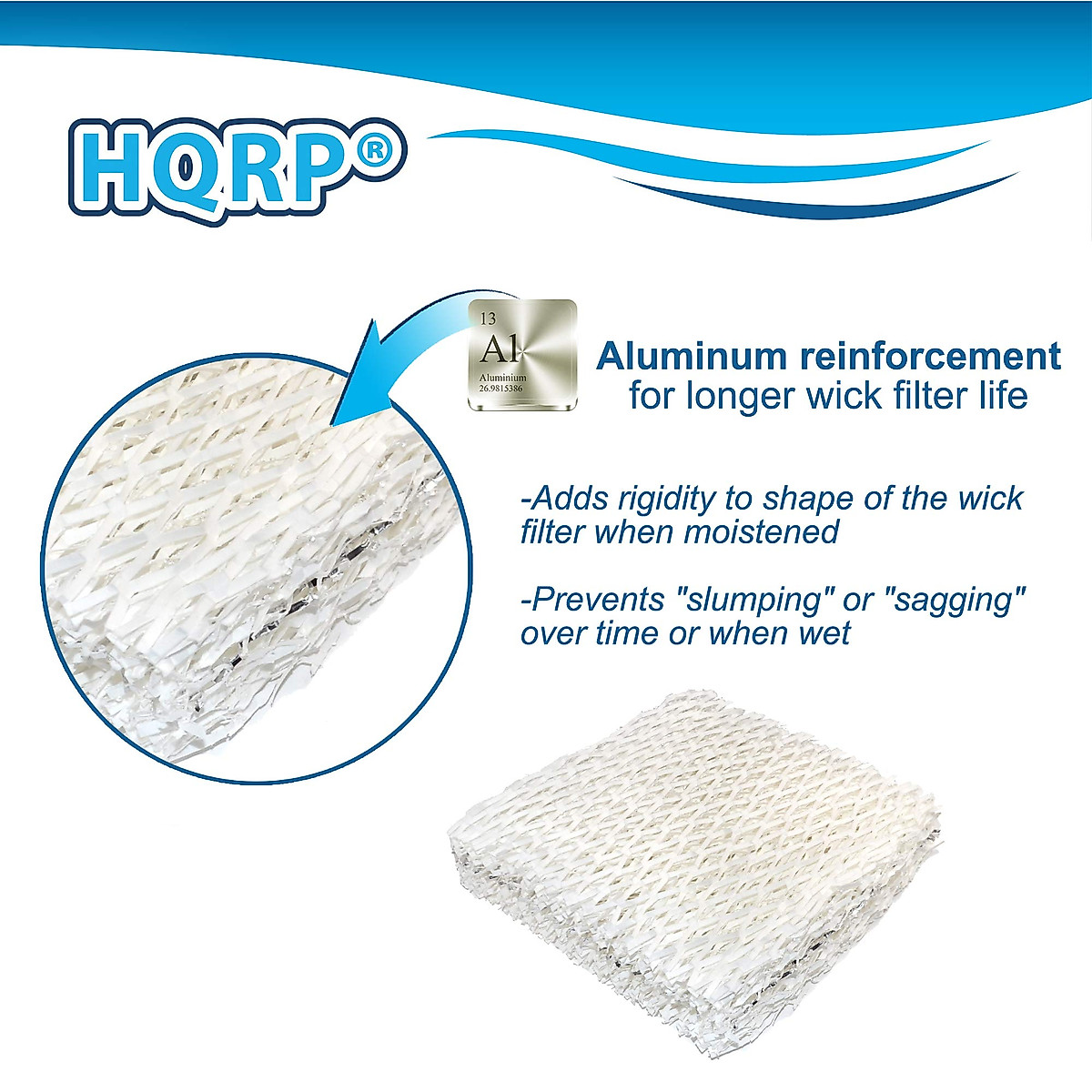 HQRP Humidifier Wick Filter for Duracraft DH831 DH4C DH83 DH-831 DH-4C DH-83 Humidifiers Coaster