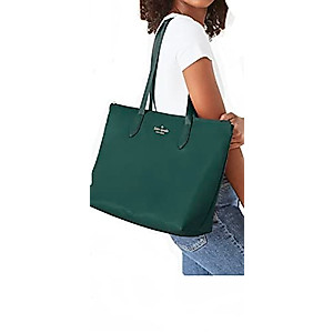 Kate Spade New York Mel Packable Nylon Tote (Deep jade)