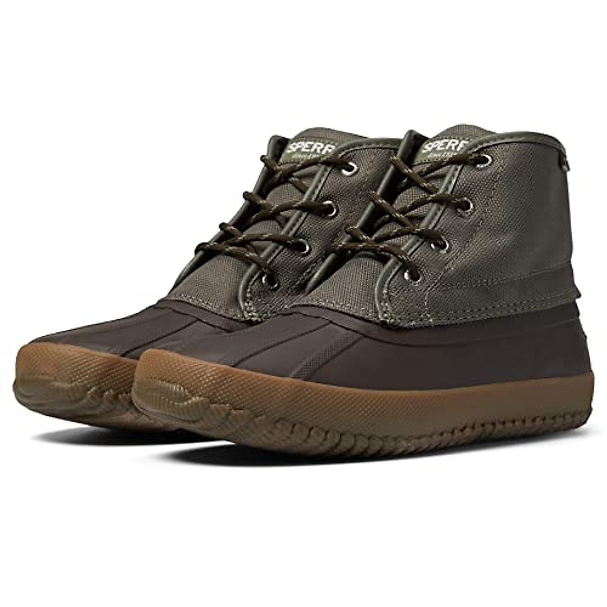 Sperry Men's, Breakwater Duck Boot Olive Brown 11 M