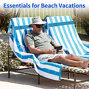 Towel Belt is an Ideal Choice for Beach Towel Clips, Perfect for Beaches, Pools and Cruise Chairs. Essential for Beach vacationers, Families a Must-Have for Cruise Essentials and Beach Accessories (3)
