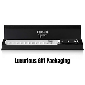 Cutluxe Slicing & Boning Knife Set – Forged High Carbon German Steel – Full Tang & Razor Sharp – Ergonomic Handle Design – Artisan Series