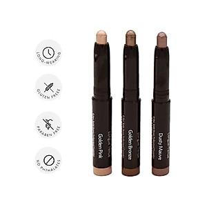 Bobbi Brown Mini Long-Wear Cream Shadow Stick Set - Dusty Mauve, Golden Pink, Vanilla