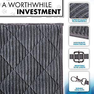 2 Brothers Wholesale Ferret Hammock for Cage - Plush Double Bunk Bed Hanging Clips - Perfect for 2 or More Small Pets! (Rats, Ferrets, Hamsters, Guinea Pigs, Chinchillas & Squirrels) - Purple