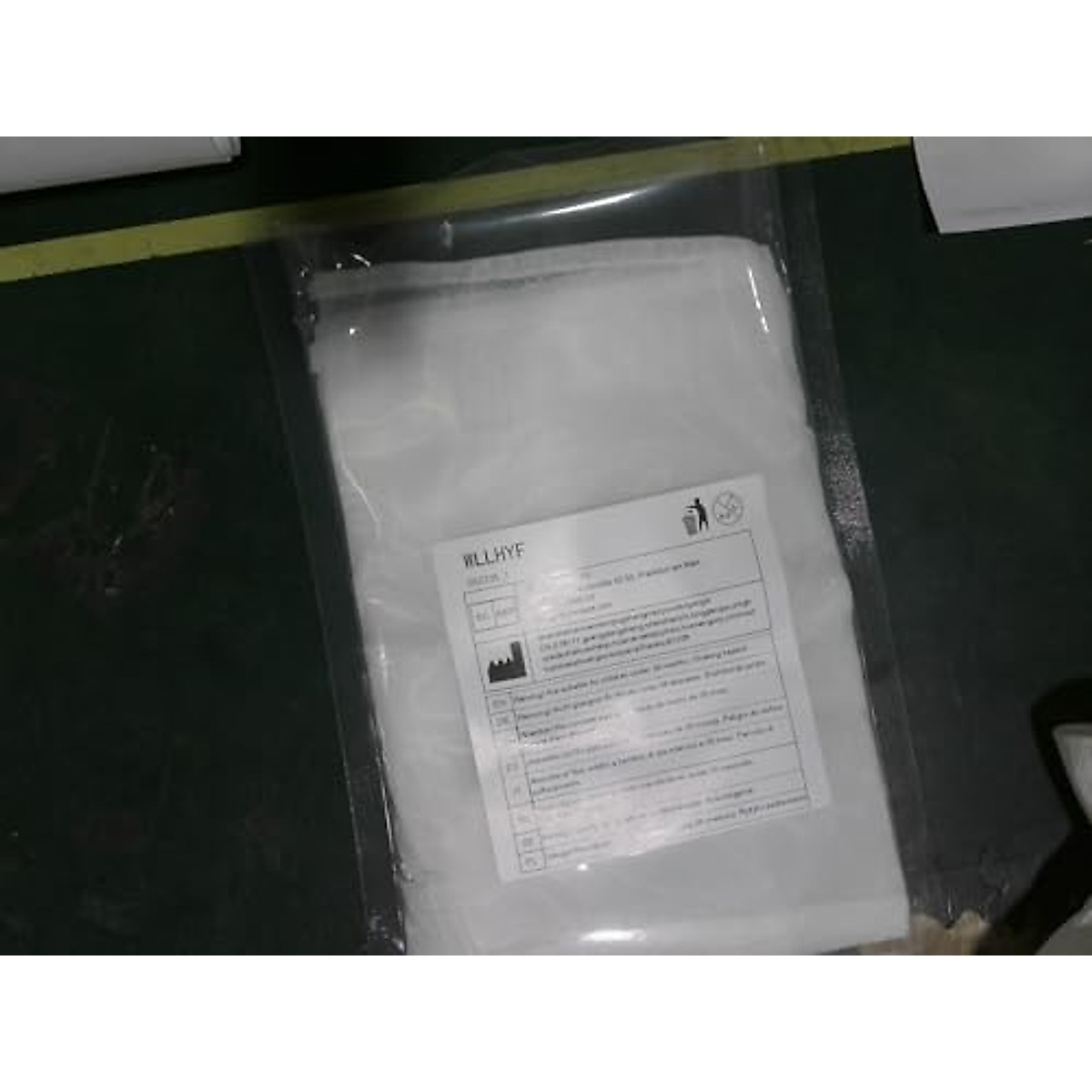 WLLHYF 4 Pack Nylon Nut Milk Bag 8 × 12 Inches Fine Mesh Cheese Cloth Multiple Usage Reusable Food Strainer Professional Cold Brew Filter for Straining Juice Coffee Yogurt Tea (Nylon, 12×8 In)