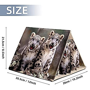 enheng Small Pet Hideout Baby Snow Leopards Hamster House Guinea Pig Playhouse for Dwarf Rabbits Hedgehogs Chinchillas