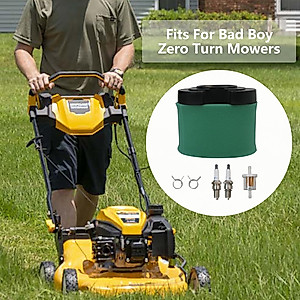 Air Filter Fuel Filter Kit Fit for Bad Boy Zero Turn Mower, Fits for MZ and ZT with a Engine