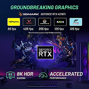 Skytech Gaming Siege Gaming PC Desktop – Intel Core i7 12700F 2.1 GHz, NVIDIA RTX 4070 Ti, 1TB NVME SSD, 16GB DDR4 RAM 3200, 850W Gold PSU, 240mm AIO, 11AC Wi-Fi, Windows 11 Home 64-bit