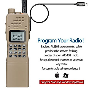 Baofeng AR-152 10W Ham Radio Military Grade Two Way Radio for Adults,Long Range Rechargeable Tactical Radio with Speaker Mic and Tactical Antenna Full baofeng Accessories Walkie Talkies