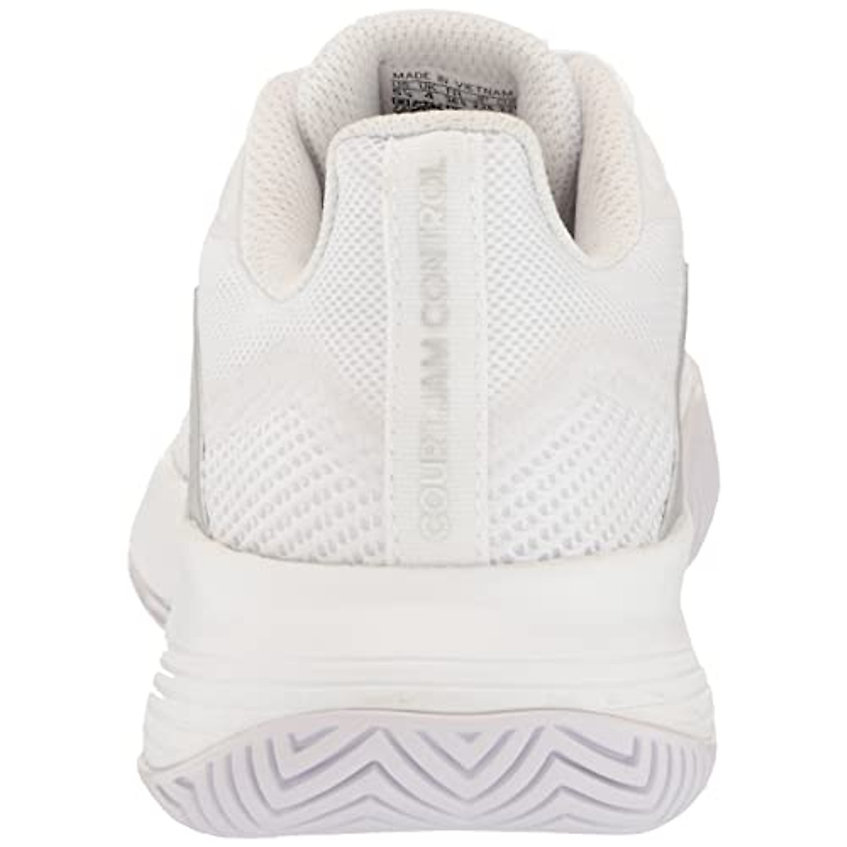 adidas Women's CourtJam Control Sneaker, White/Silver Metallic/White, 8.5