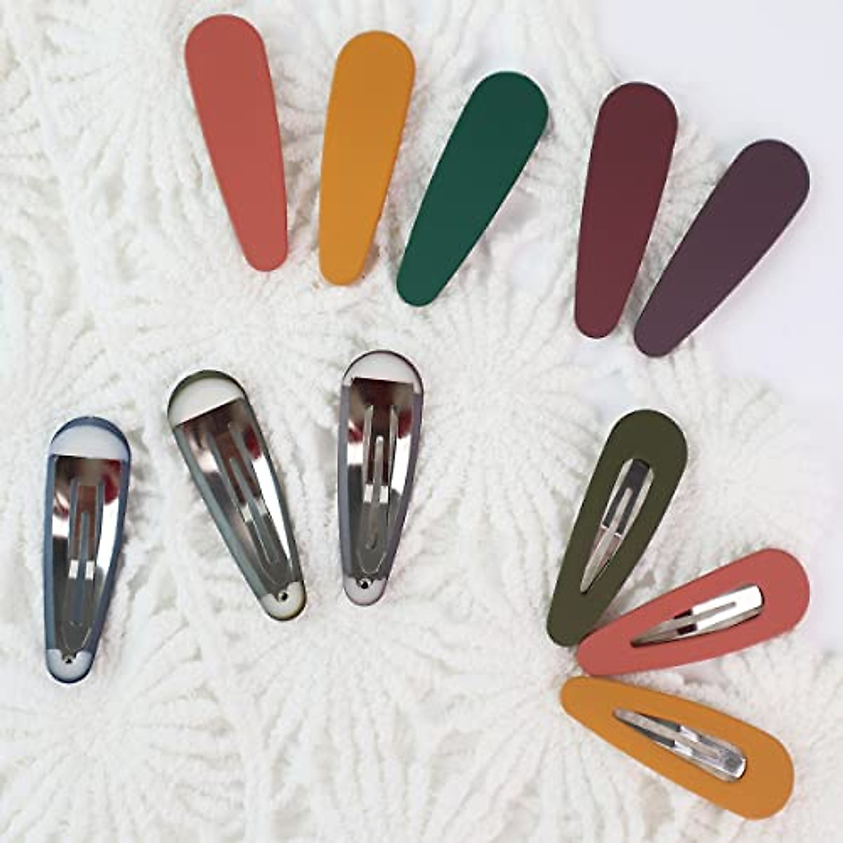 TIXBABY 20 Pcs Hair Clips for Girls - Hair Barrettes for Women - Metal Snap Hair Clips - Toddler Hair Clips - Hair Accessories for Kids Teens Girls(Hair Clips-A)