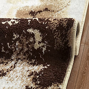 Antep Rugs Marble 2x3 Modern Abstract Indoor Area Rug Amg117 (Beige, 2' x 3')