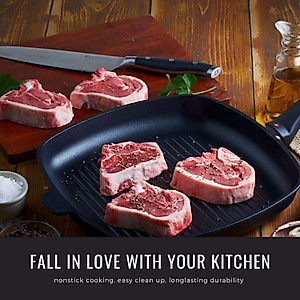 Swiss Diamond HD Classic Nonstick Induction Deep Square Grill Pan - 11 x 11