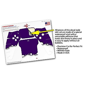 WraptorSkinz Skin Wrap compatible with Sony PS5 DualSense Controller Ripped Colors Purple White (CONTROLLER NOT INCLUDED)