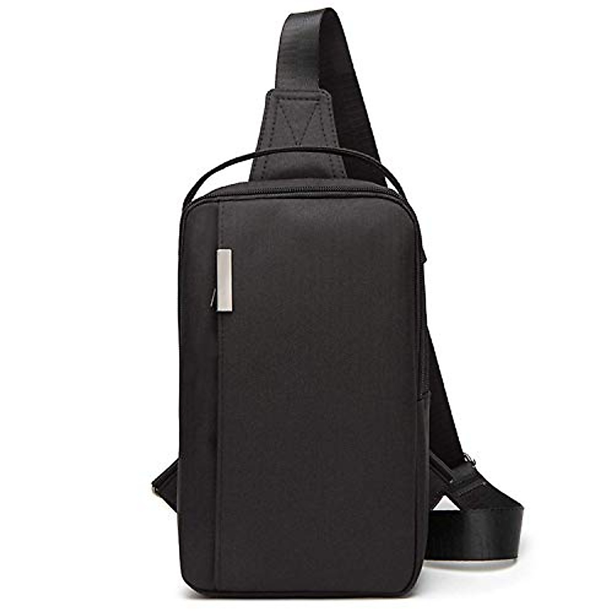 YUKABAN Sling Bag Water Resistant Shoulder Chest Crossbody Bags Sling Backpack for Men Women (Black)
