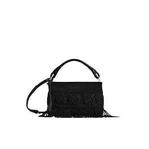 Desigual woMens Casual Across Body Bag, Black, U US