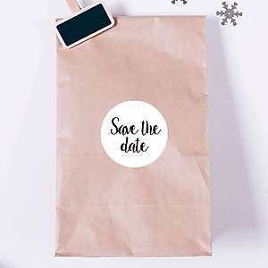 40-Pack, 2inch White Save The Date Stickers, Save The Date Labels, Envelope Seals