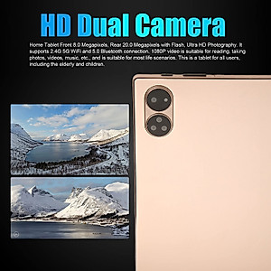 WEYI 10 inch Tablet Golden Kids Tablet 100240V for 11 MT6755 8 Cores 2.2GHz for Learning (US Plug)