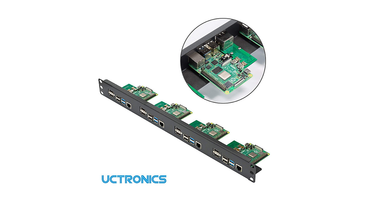 UCTRONICS Raspberry Pi Rack Mount - Up to 4 Units
