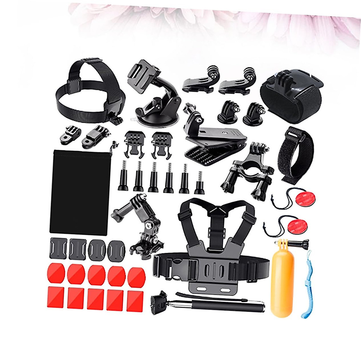 UKCOCO Selfie Stick Action Camera Accessories Kit 42-in-1 Sports Camera Set for Outdoor Activities Camera Accessory