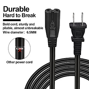 CUGLB 4 Feet AC Power Supply Cord Replacement for Electric Recliner or Lift Chairs, Compatible with Okin, Limoss, Pride, Golden, Lazboy, Berkline etc.