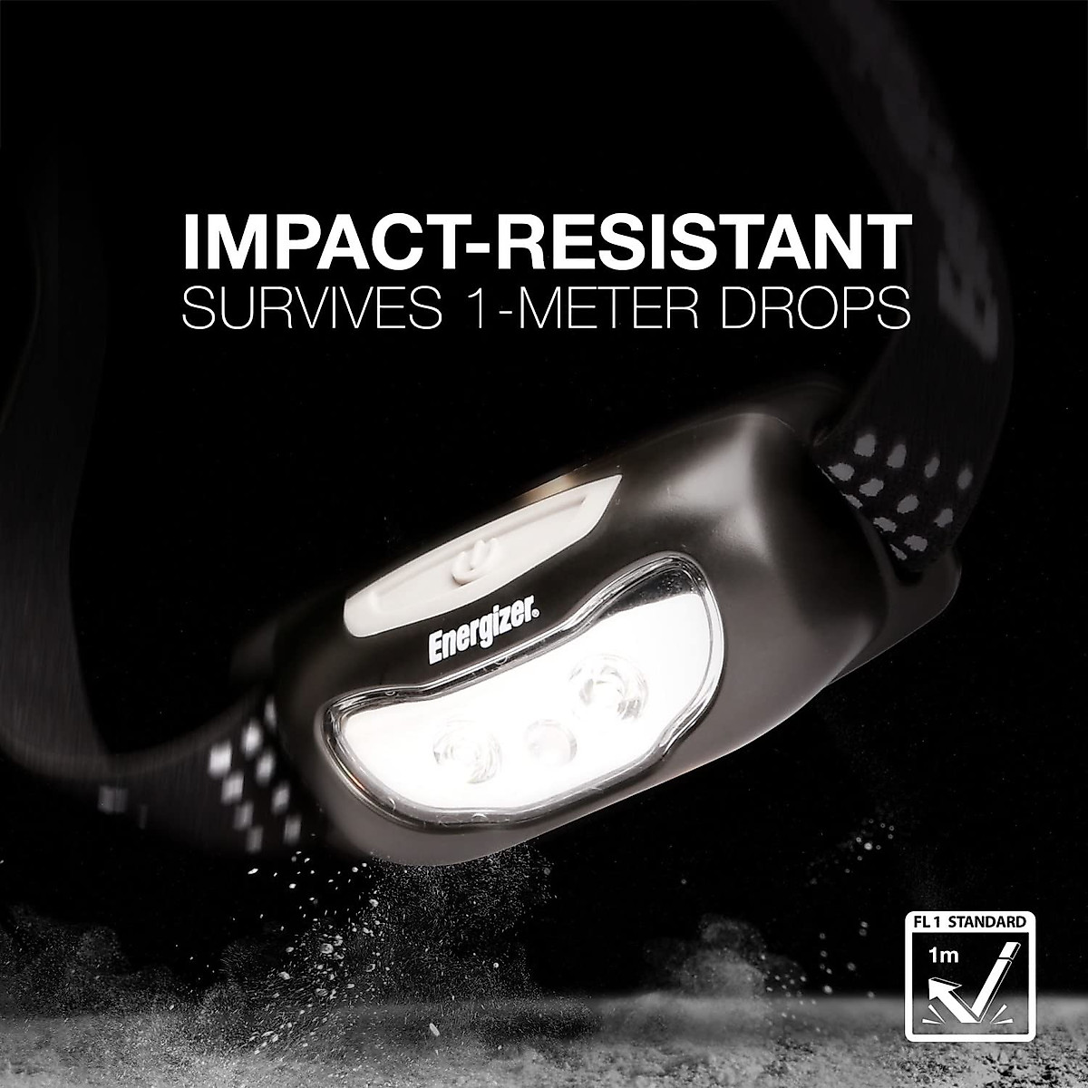 Energizer Universal Plus LED Headlamp, Lightweight Bright Headlamp for Outdoors, Camping and Emergency Light for Adults and Kids, Includes Batteries, Pack of 1