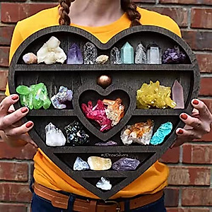 YARLED Gothic Witch Crystal Decoration Rack, Huiles Essentielles, Petites Plantes Et œUvres D'Art - Bohemian Wind Wall Decoration Rack -, Hanging Rack PréSentoir En Bois (Fairy)