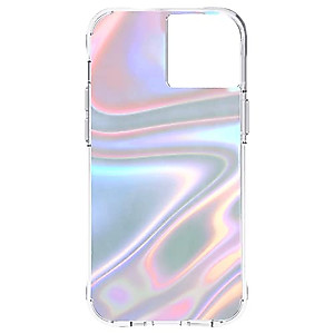 Case-Mate iPhone 13 Case - Soap Bubble [10FT Drop Protection] [Wireless Charging Compatible] Luxury Cover with Iridescent Swirl Effect for iPhone 13 6.1", Anti-Scratch, Shock Absorbing Materials