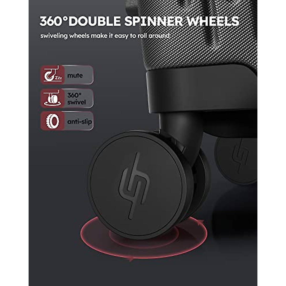 Luggage Expandable Suitcases With Wheels, Hardside Lightweight Carry-on Luggage 20 inch