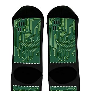 Computer Geek Gifts Computer Socks Computer Christmas Gifts Coding Socks 1-Pair Novelty Crew Socks