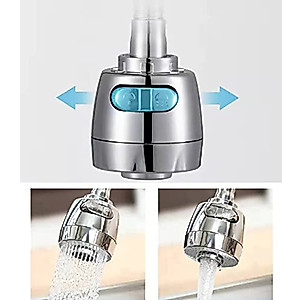 Furiencindy 2 faucet sprayer attachment, rotatable 360° faucet, with removable hose adapter attachment,splash-proof extension faucet, booster shower and water saving device, with two adjustment modes.