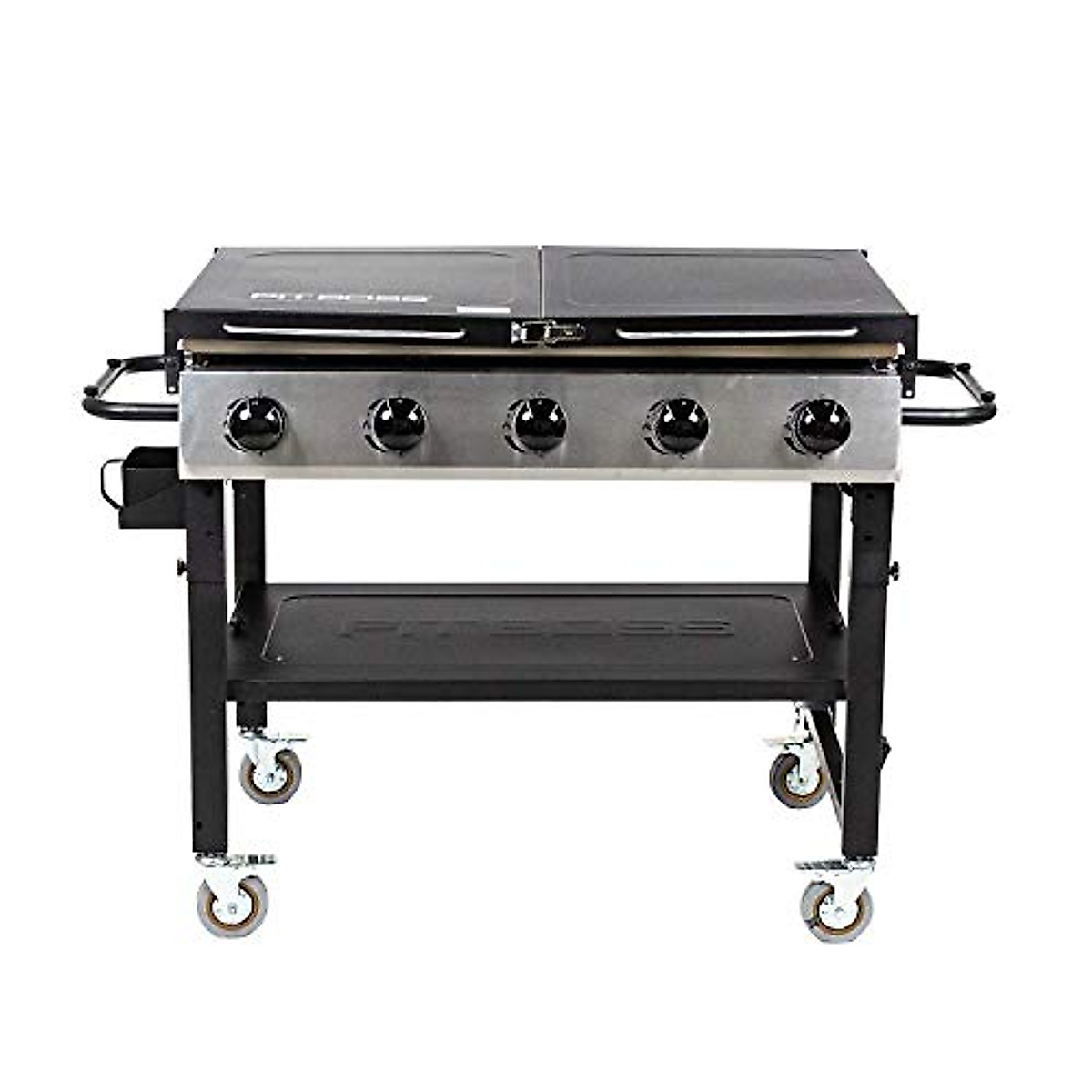 PIT BOSS 10762 5 Burner Gas Griddle, Deluxe, BLACK