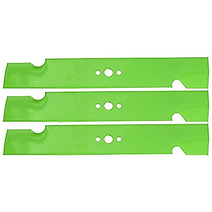 8TEN LawnRAZOR Mower Blade for Ariens Gravely Exmark Toro Ferris 48 inch 103-2527 103-6583 04919100 (Notched Air-Lift) 3 Pack
