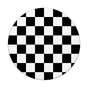 Checker Black PopSockets Swappable PopGrip