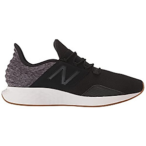 New Balance Men's Fresh Foam Roav V1 Running Shoe, Black/Grey, 11