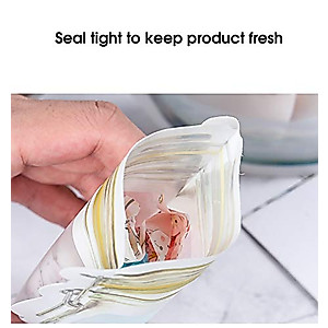 Reusable Mylar Storage Bags, 32 Ziplock Sealing Food Preserve Mason Jar Bags, Easy to fill and seal, Moisture proof, Transparent matte, Smooth edges, Sizes Large, Medium, Small