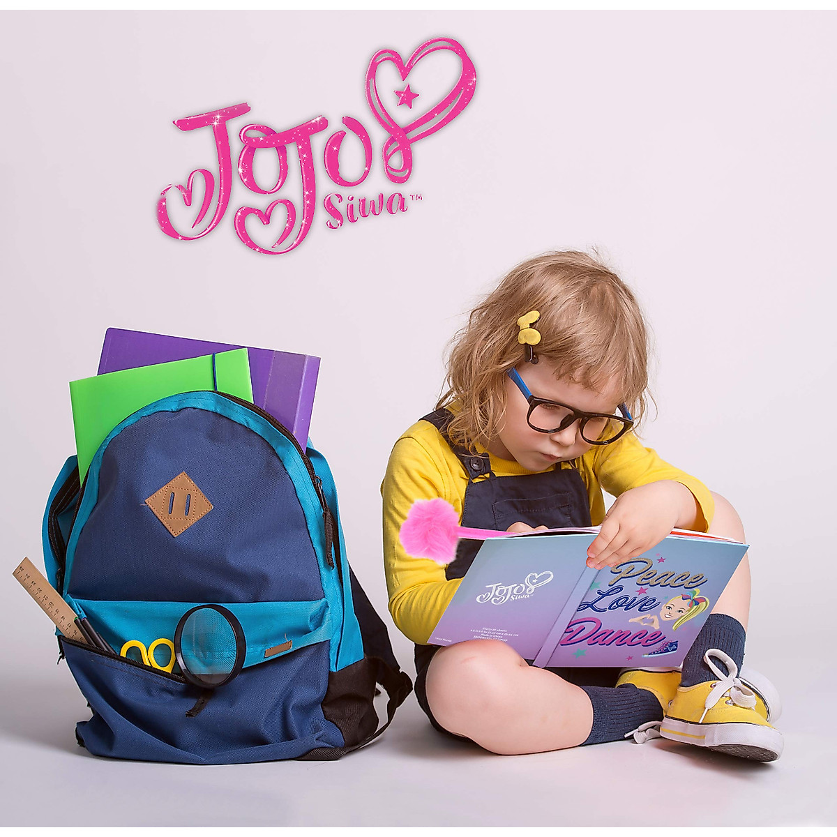 Gift Boutique JoJo Siwa Coloring and Activity Set, Diary Journal Art Kit with Lock and Key, Drawing Sketch Pad Notebook, Pen, Craft Stickers Bookmark for Girls Boys and Kids