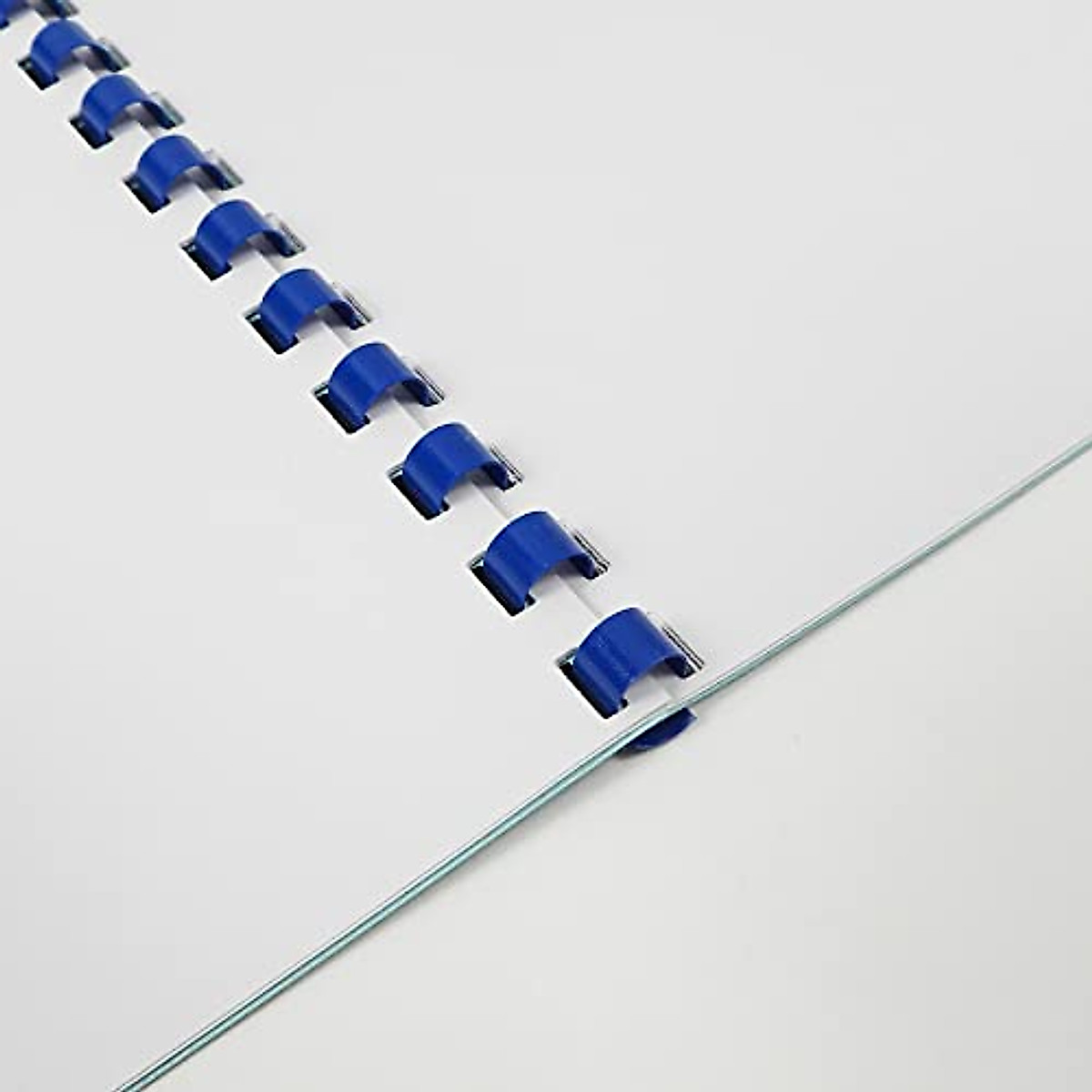 Rayson CR-12-100-M Plastic Binding Combs 1/2in. 21-Ring, 90-Sheet Capacity, Colorful Comb Binding Spines, Max. Binding A4 Size Paper (8.3"×11.7"), Box of 100