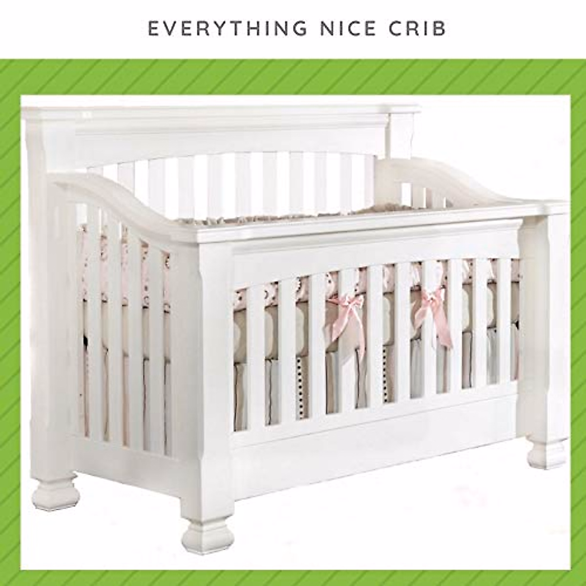 Full-Size Conversion Kit Bed Rails for Baby's Dream & Cocoon Cribs | Multiple Finishes Available (Snowdrift)