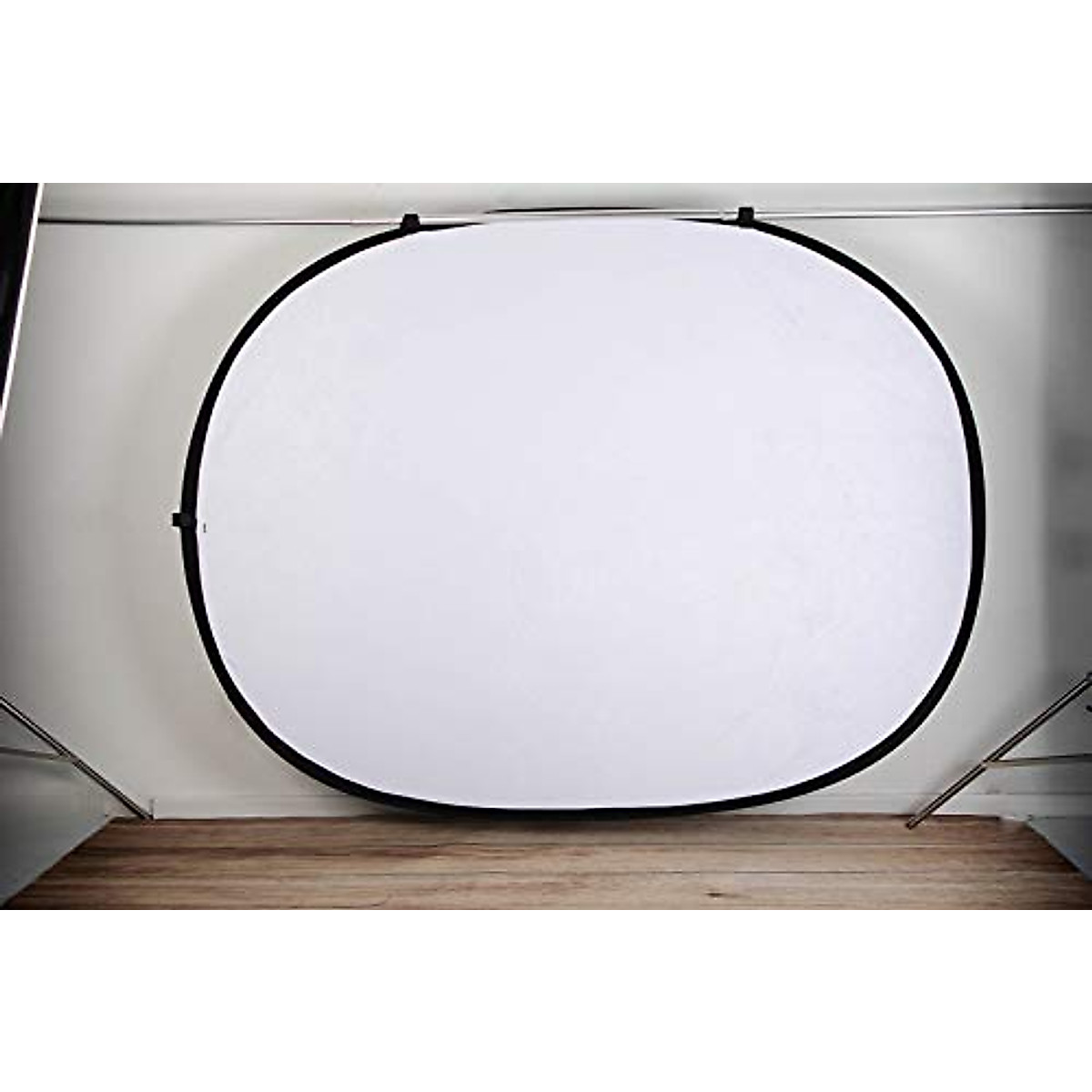 Kate 5x6.5ft White Pop Up Backdrops Gray Collapsible Backdrops for Photography Double Sided Portable Background for Video Shooting