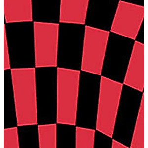 GDYJP 3D Illusion Rug, Round Carpet,Checkered Optical Illusions Non Slip Area Rug, Area Rugs Soft Living Room Carpets Anti Slip Fluffy Bedroom Rug (Color : Red, Size : 60cm)