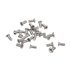uxcell M1.2 x 3mm Phillips Screw Fastener Silver Tone for Laptop PC TV Fan Switch 500pcs