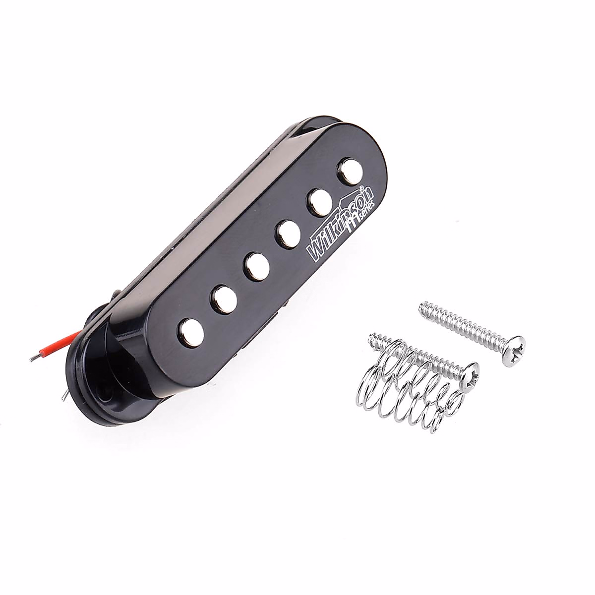 Wilkinson High Output Ceramic ST Strat Single Coil Pickups Set for Stratocaster Electric Guitar, Black